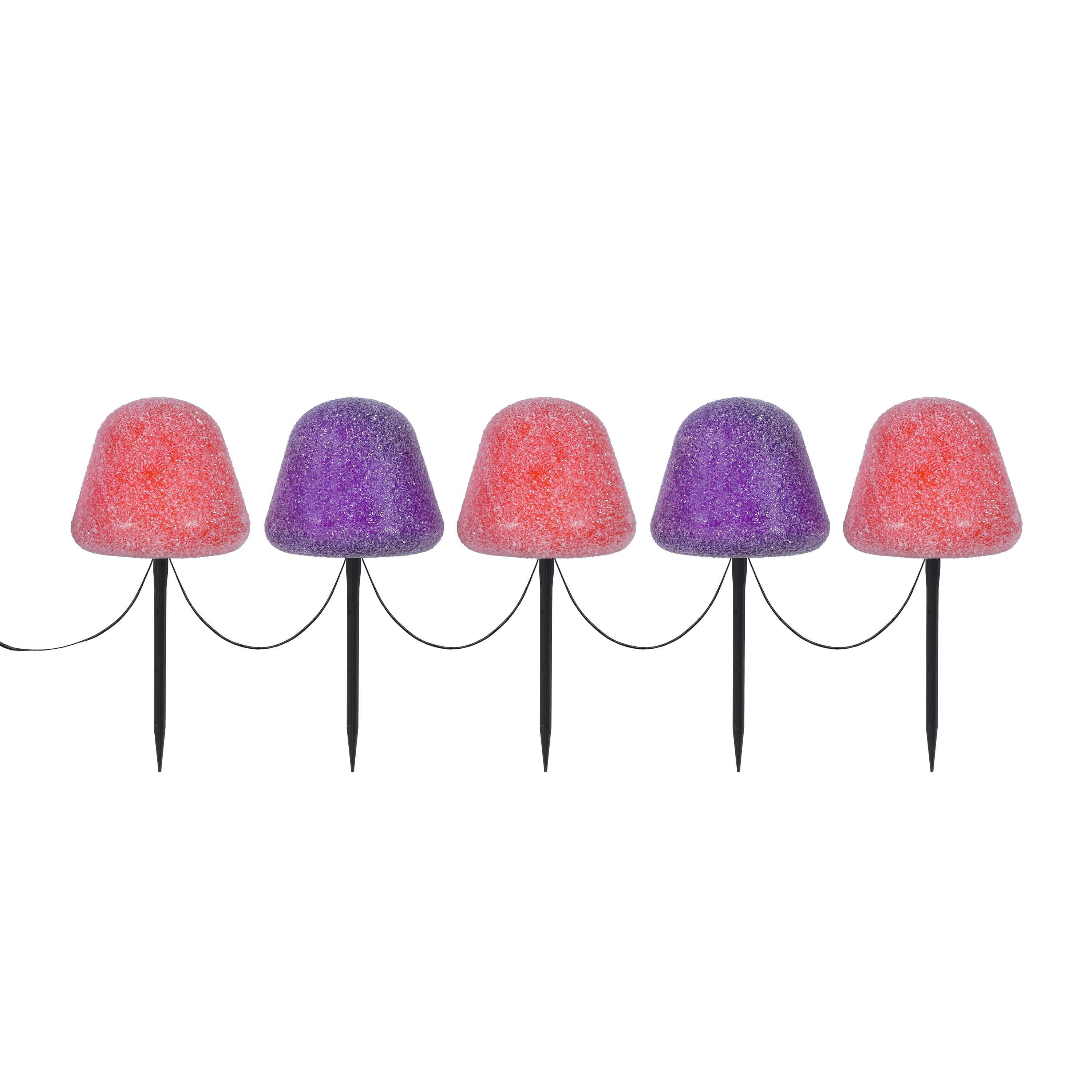 Mr. Halloween Decorative Gumdrop Pathway Lights, Set of 5, Orange and ...