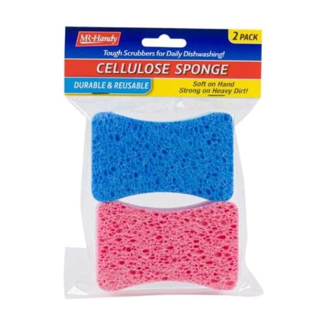 Mr Handy 2378153 Blue & Pink Cellulose Sponges - Pack of 2 - Case of 24 ...