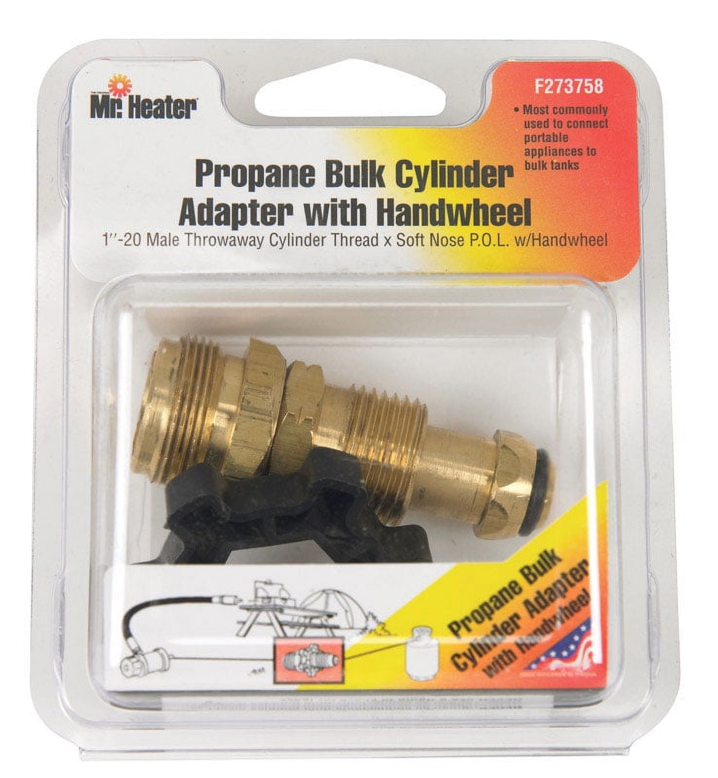 Mr. Heater Brass/Plastic Restricted Flow Soft Nose P.O.L. Cylinder ...