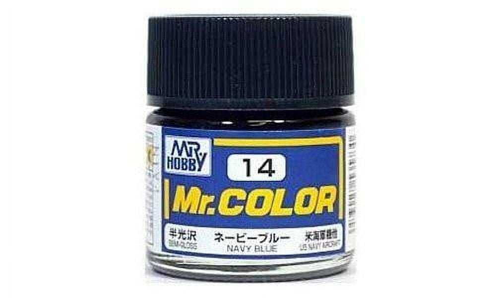 Mr. Hobby C14 Mr. Color Semi Gloss Navy Blue Acrylic Paint 10ml ...