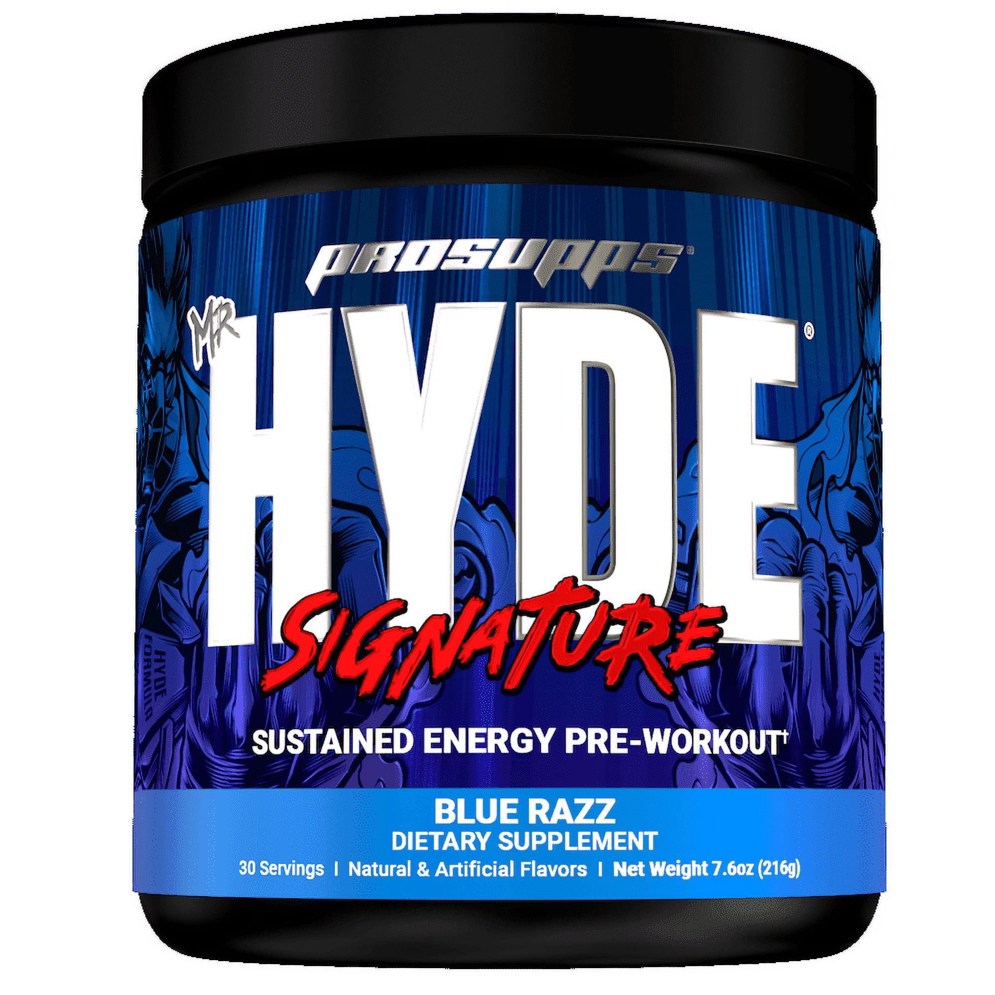 Mr. Hyde Signature Series - Crazy Muscle Pre-Workout Powder, Blue Razz ...
