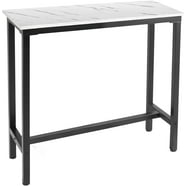 Wisfor Counter Height Bistro Table, 41 inch Square Marble Top Heavy ...