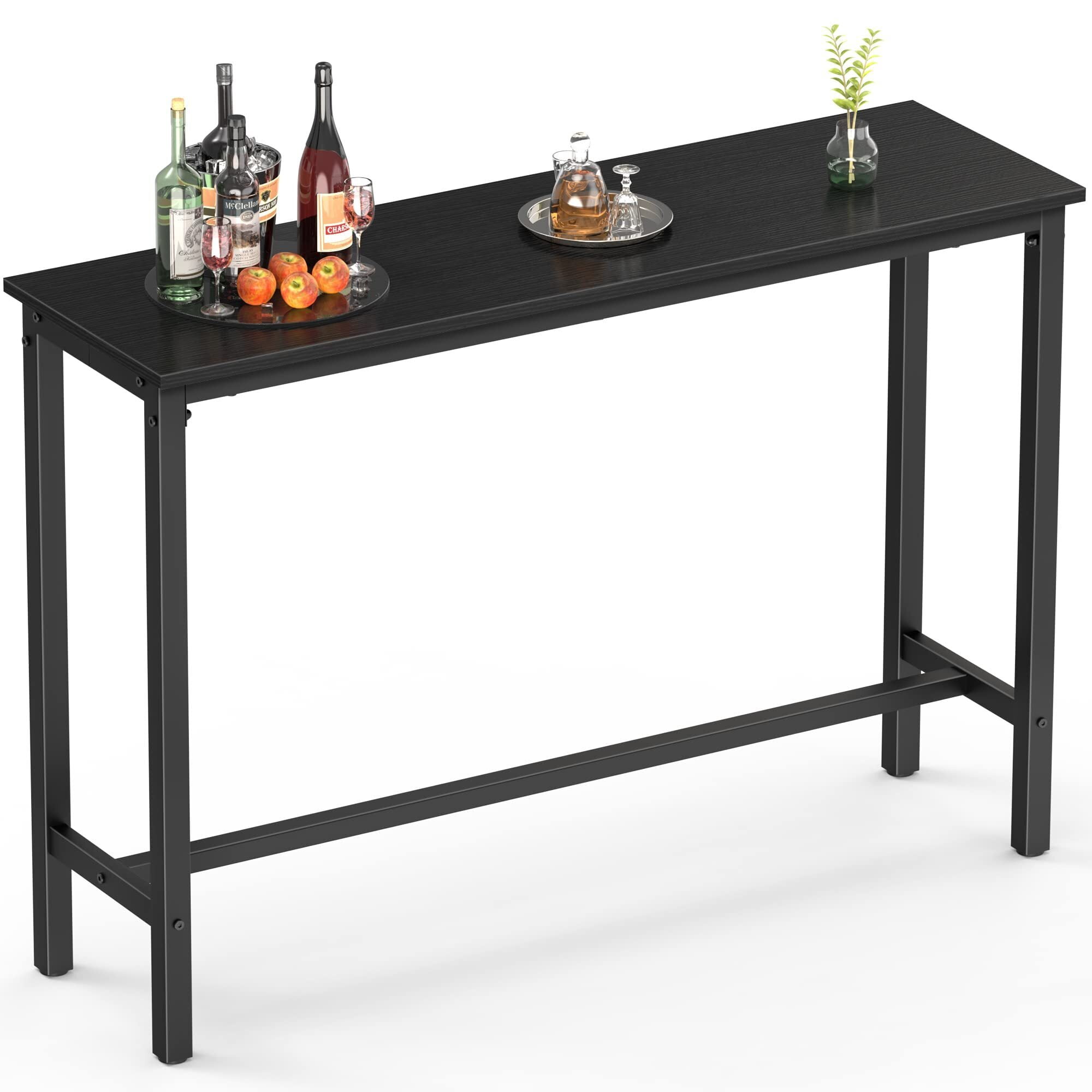 Mr IRONSTONE Bar Table, 47" Pub Table High Top Table Rectangular Bar ...