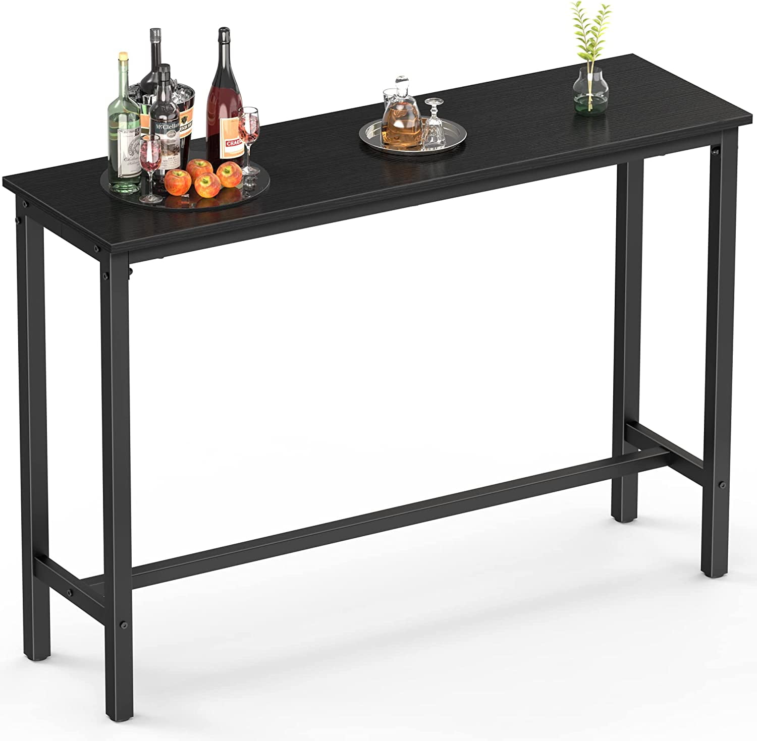 Mr IRONSTONE Bar Table, 53" Pub Table High Top Rectangular Bar Height ...