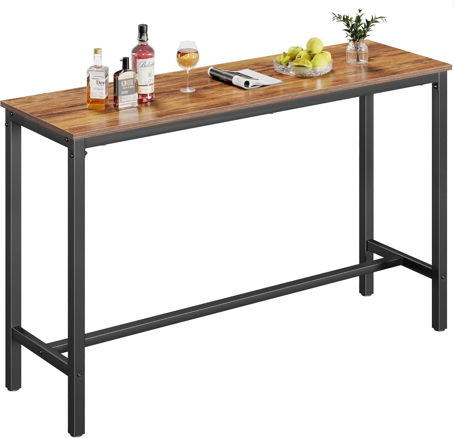 Mr IRONSTONE Bar Table, 53" Pub Table High Top Table Rectangular Bar ...