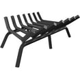 JOZ Fireplace Grate 24 inch Solid Steel Heavy Duty Firewood Log Burning ...