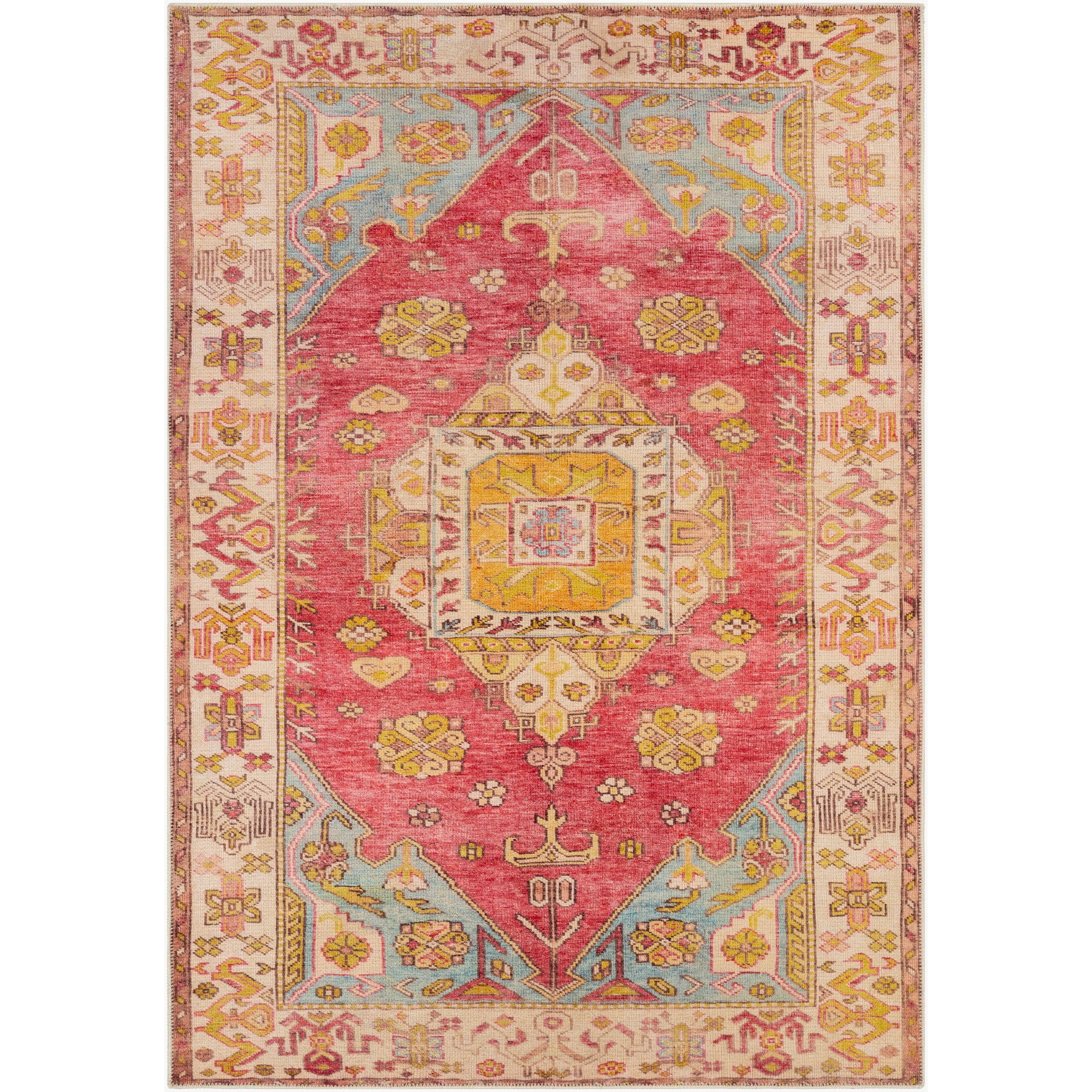 Mr. Kate Stella Traditional Medallion Washable Area Rug - Walmart.com