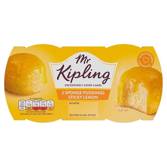 Mr. Kipling Lemon Sponge Pudding - 2 Per Package - Walmart.com