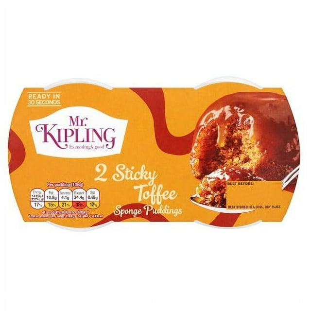 Mr Kipling Sticky Toffee Sponge Puddings Pack of 4, 2X95G - Walmart.com