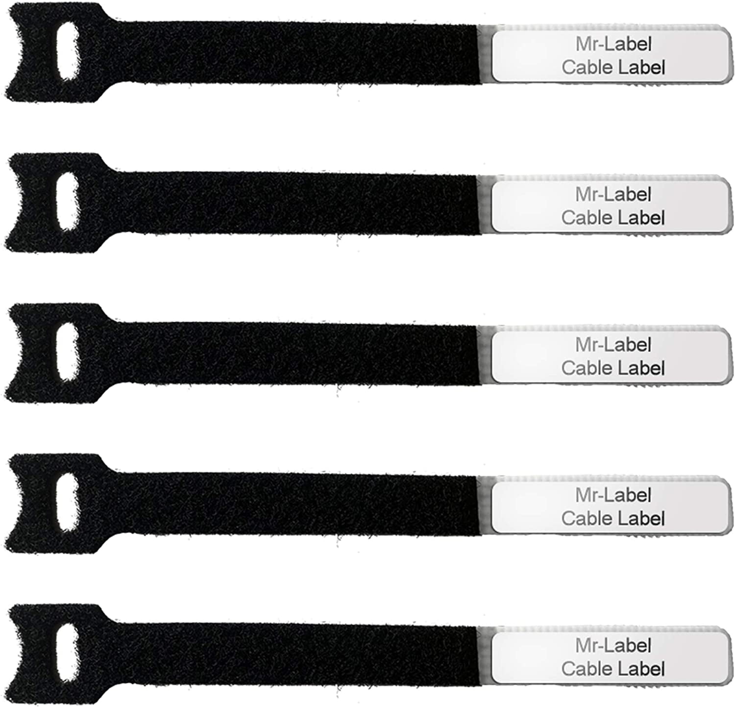 Mr-Label -1/2" Write on Cinch Straps - Reusable Fastening Cable Straps ...