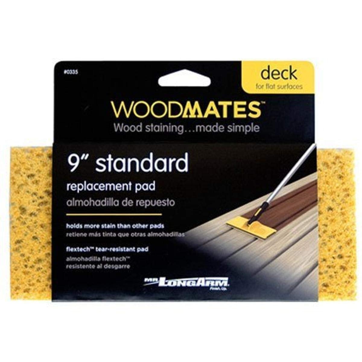 Mr. LongArm 0335 Woodmates 9-Inch Standard Stain Applicator Replacement ...