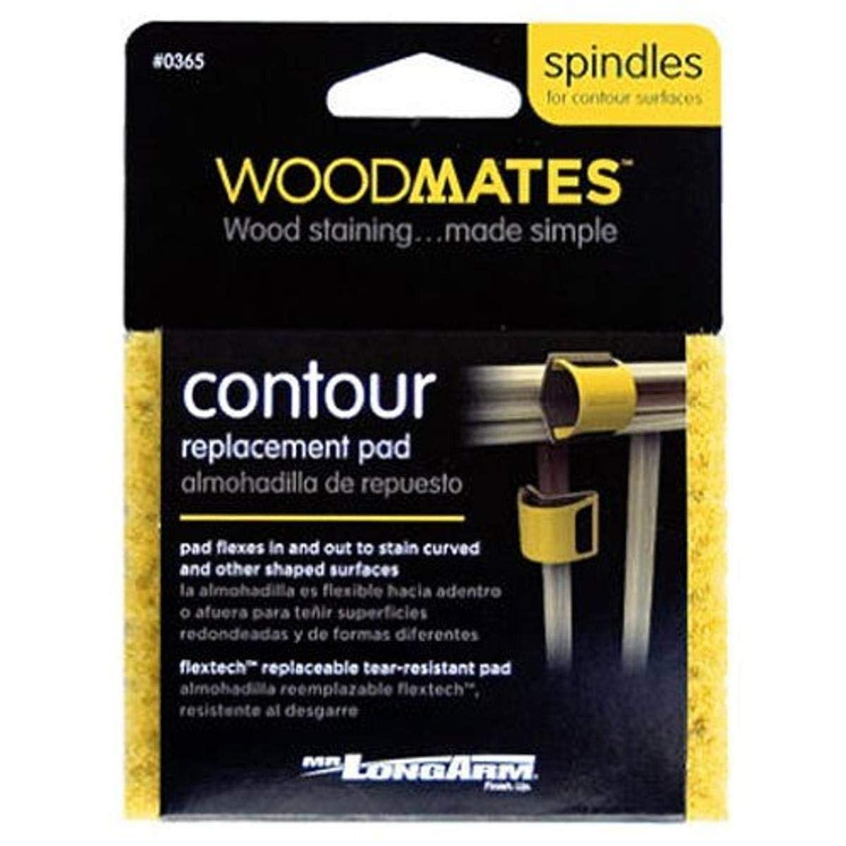 Mr. LongArm 0365 Woodmates Contour Stain Applicator Replacement Pad ...
