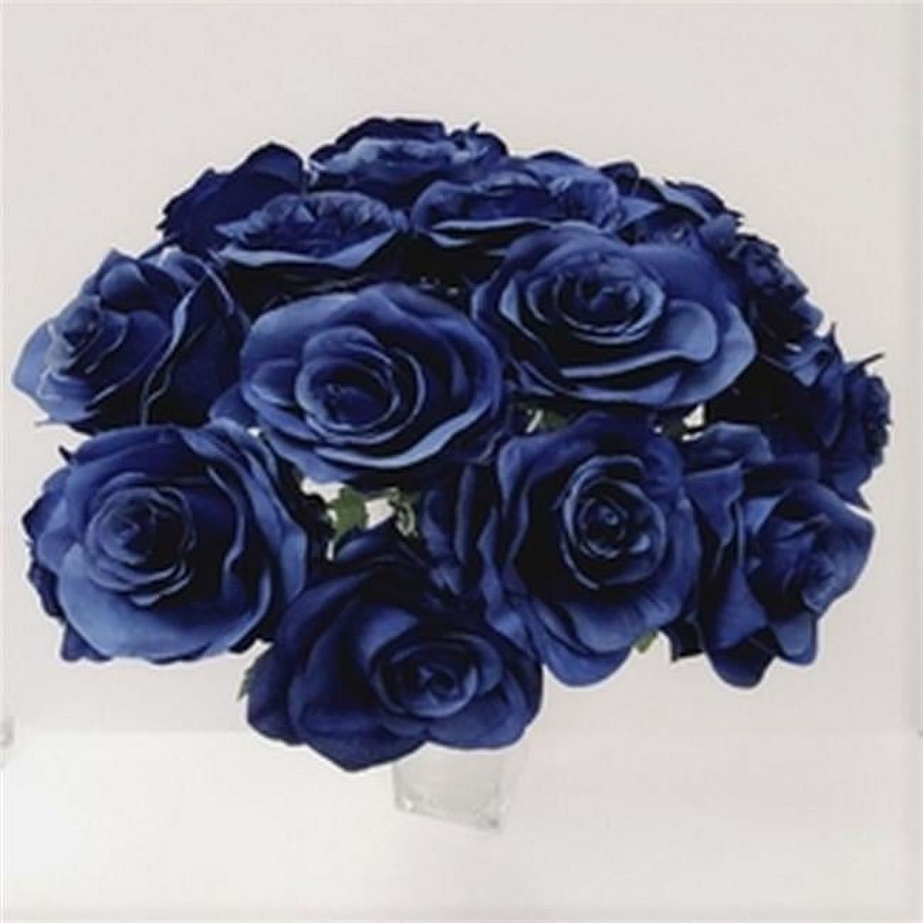 Mr. MJs CM-TC006NB 18 Navy Blue Roses Artificial Flowers - Walmart.com