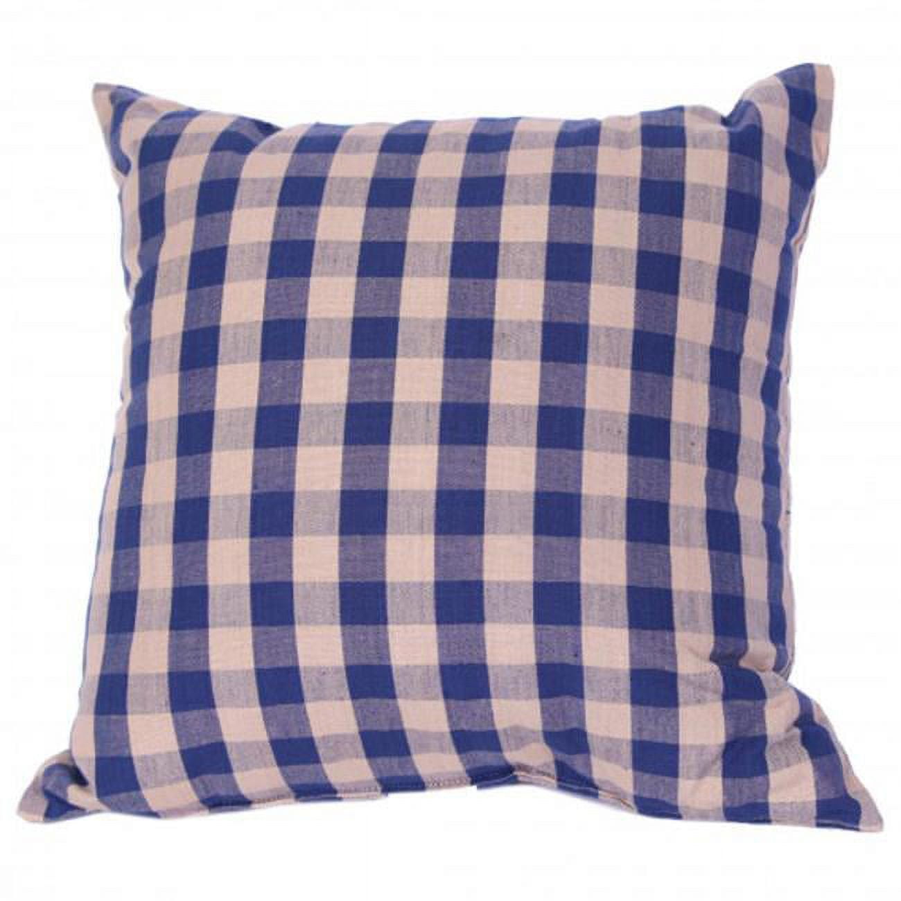 Mr. MJs Trading AG-54250-26x26 26 x 26 in. Toss Cushion, Navy Check ...