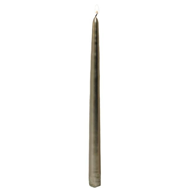 Mr. MJs Trading AI-C12-01 Metallic Silver Taper Candles - Set of 12 ...
