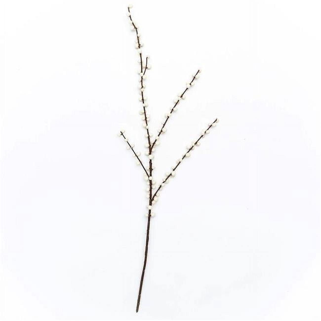 Mr. MJs Trading AI-FL6214CRW Cream Ilex Berry Branch Pick Faux Plants ...