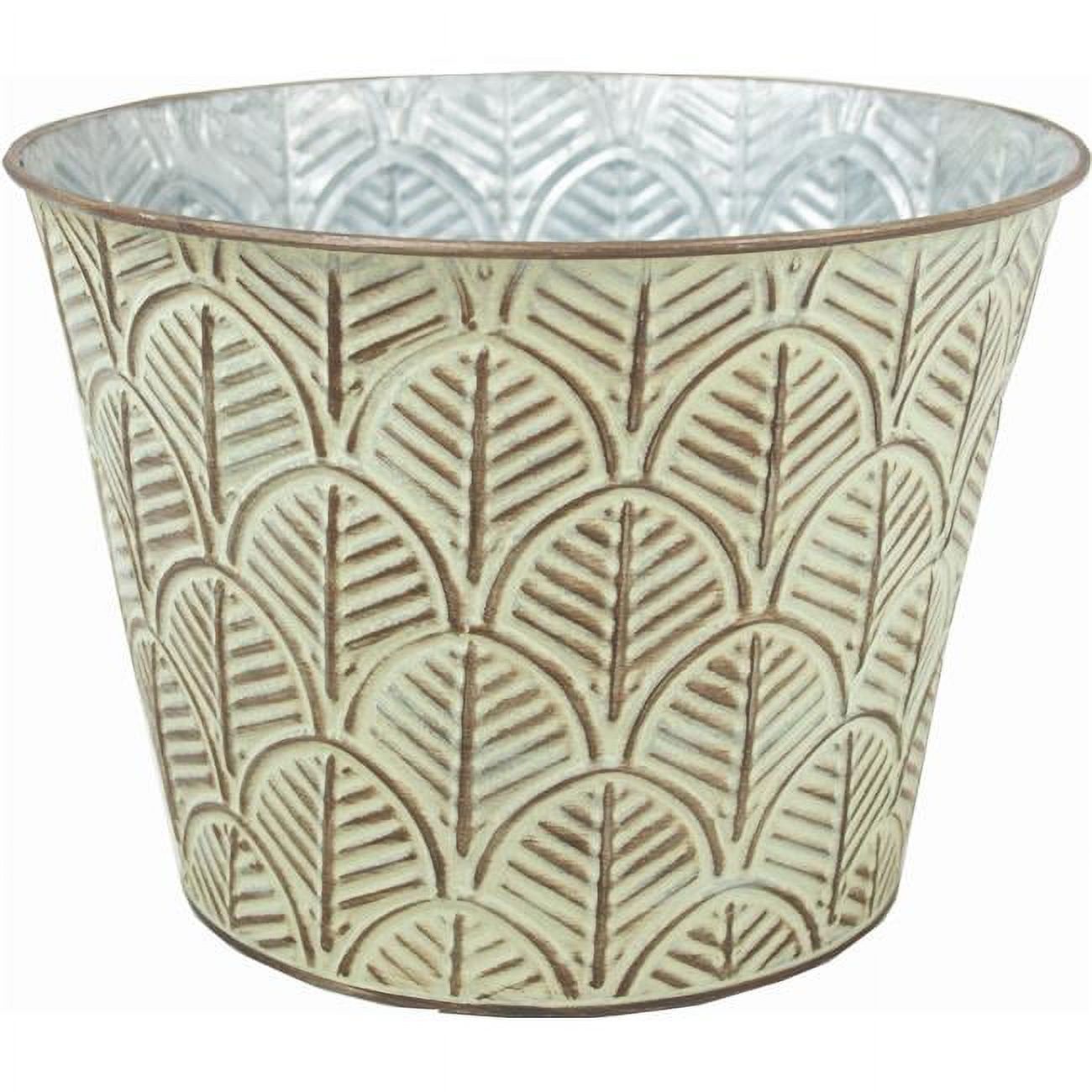 Mr. MJs Trading AI-GA3525OZN Silver & Verdigris Embossed Leaf Pattern ...