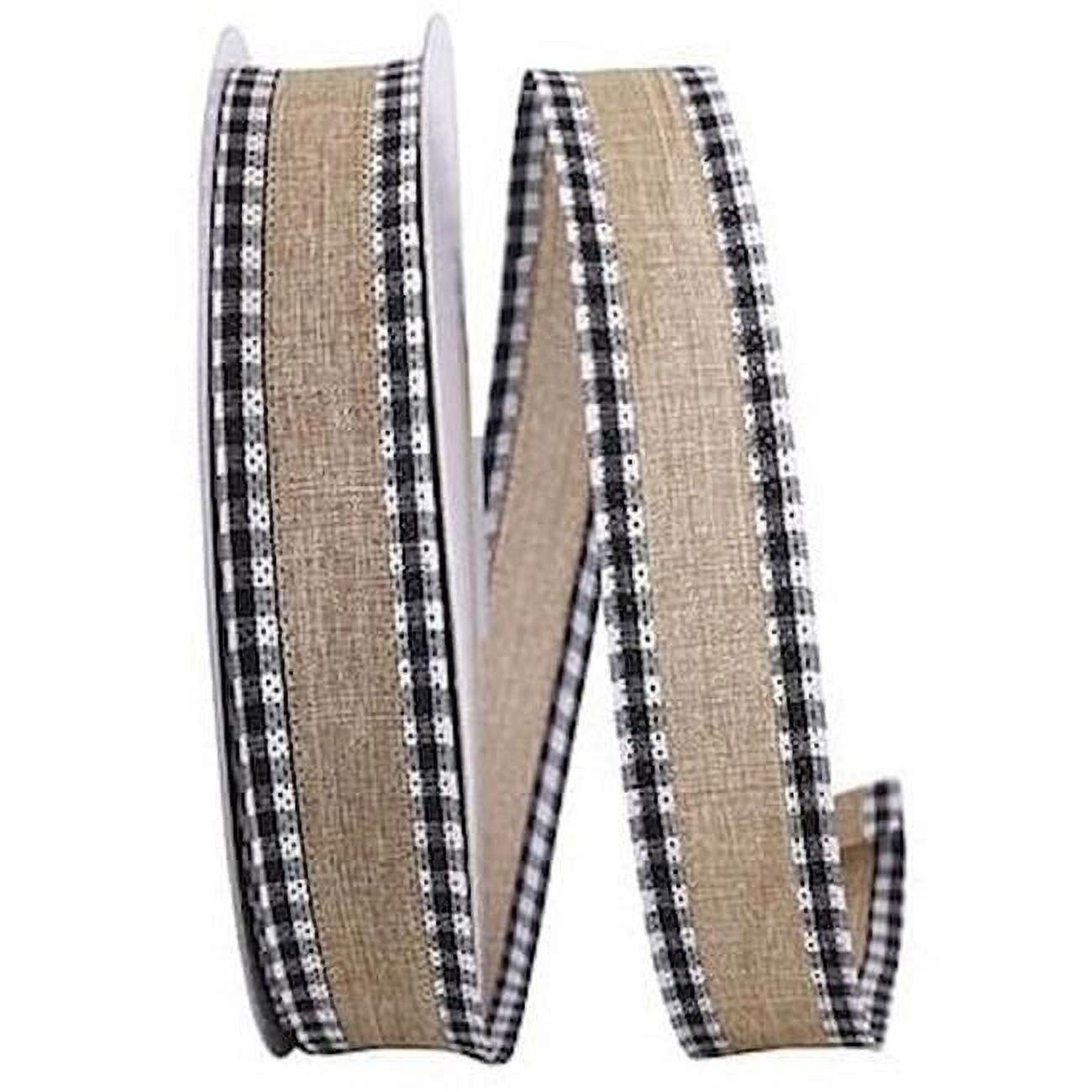 Mr. MJs Trading AI-RI09167 Natural with Black & White Gingham Check ...