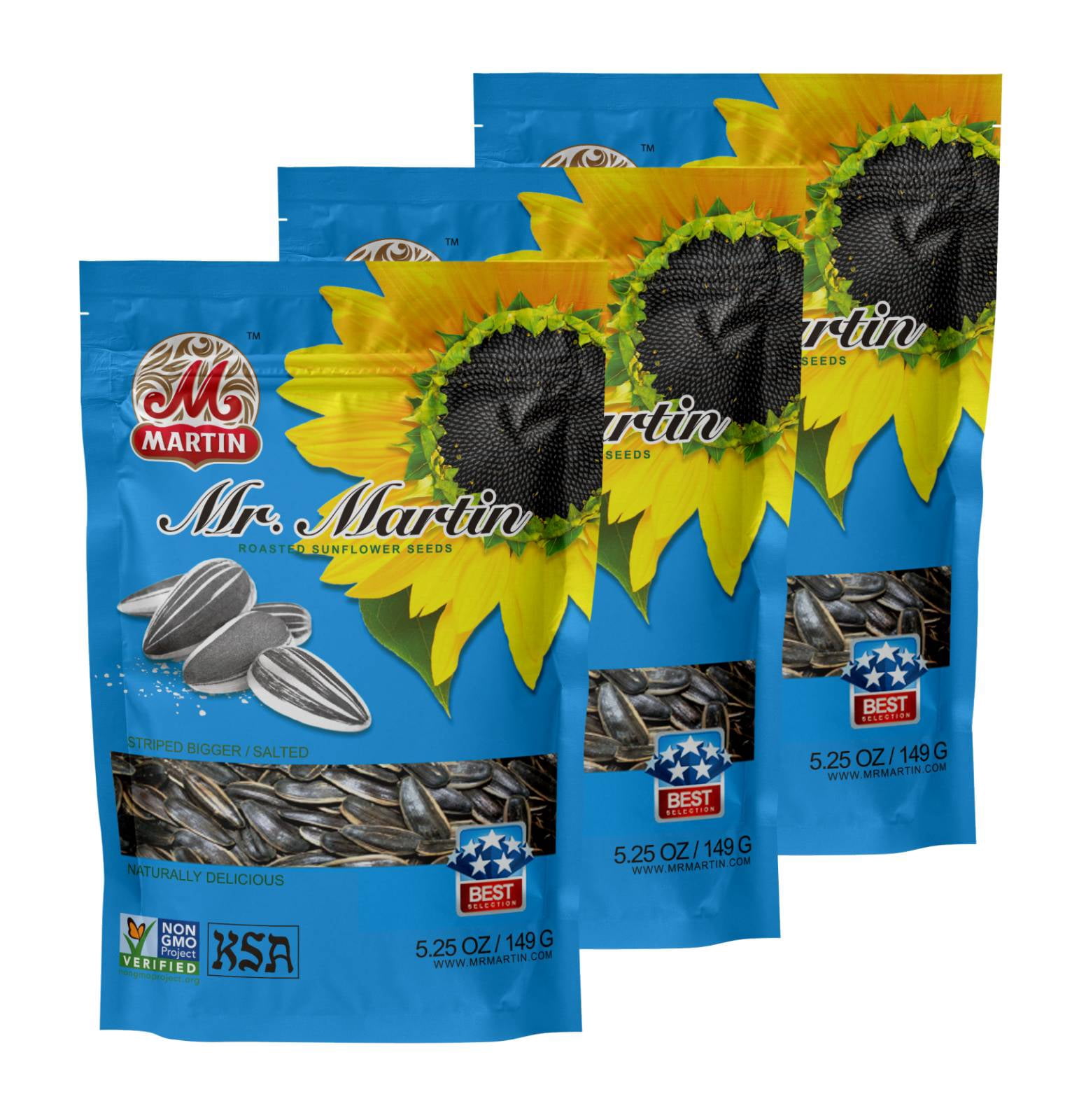 Mr. Martin Freshly Roasted Sunflower Seeds, Jumbo, Crunchy, Delicious ...