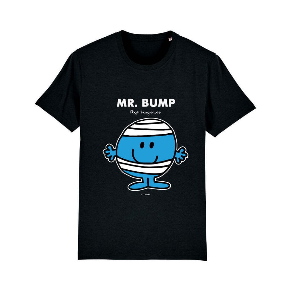 Mr Men T-Shirt Mr Bump Printed Graphic Tee Adults Short Sleeve Unisex ...