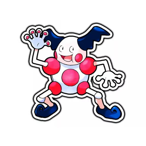 Mr. Mime Waterproof Sticker Phone Decal Water Bottle Stickers Car ...