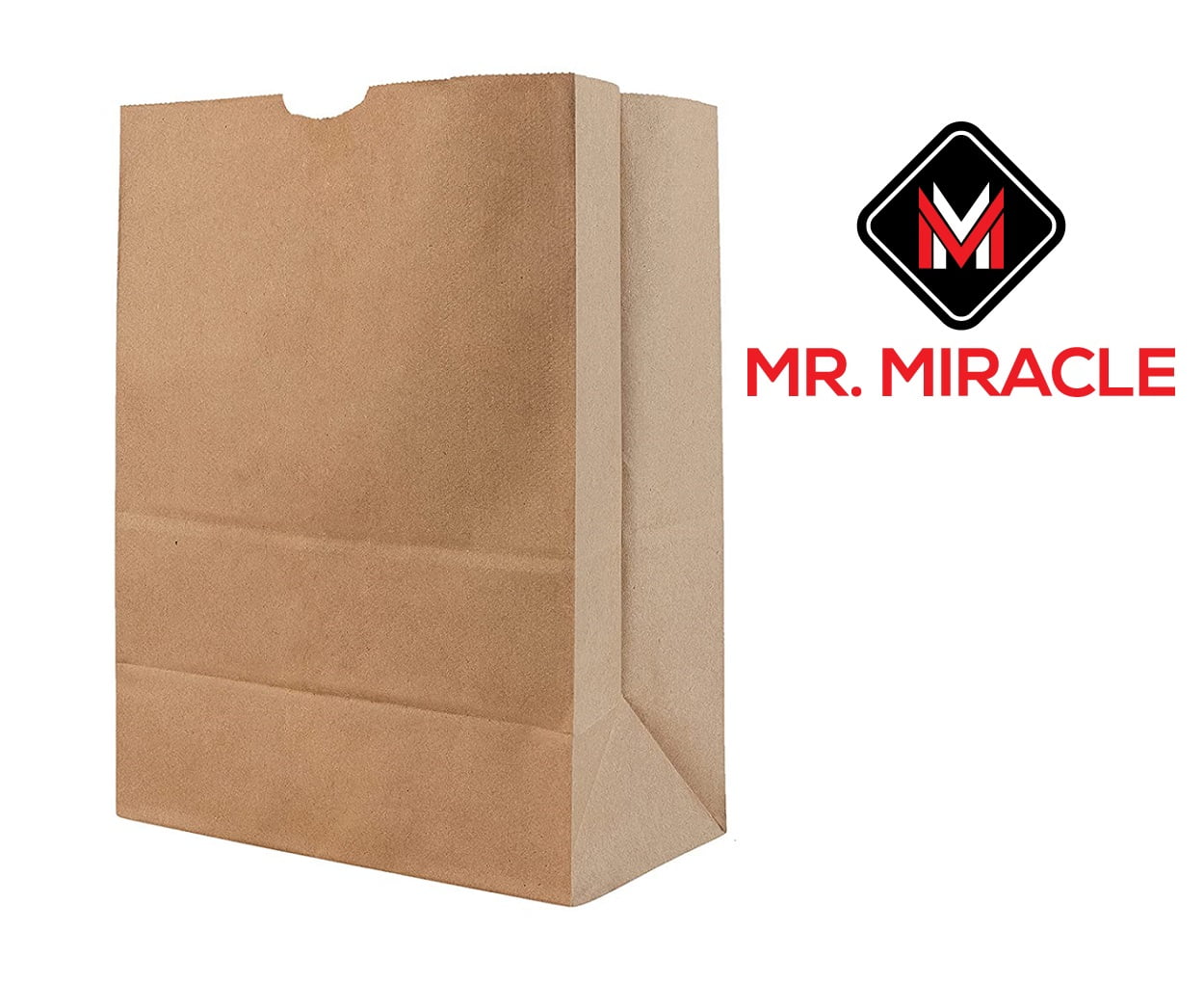 Mr Miracle 57 Lb Kraft Paper Bags. Opened Size - 17 x 12 x 7 Inches ...