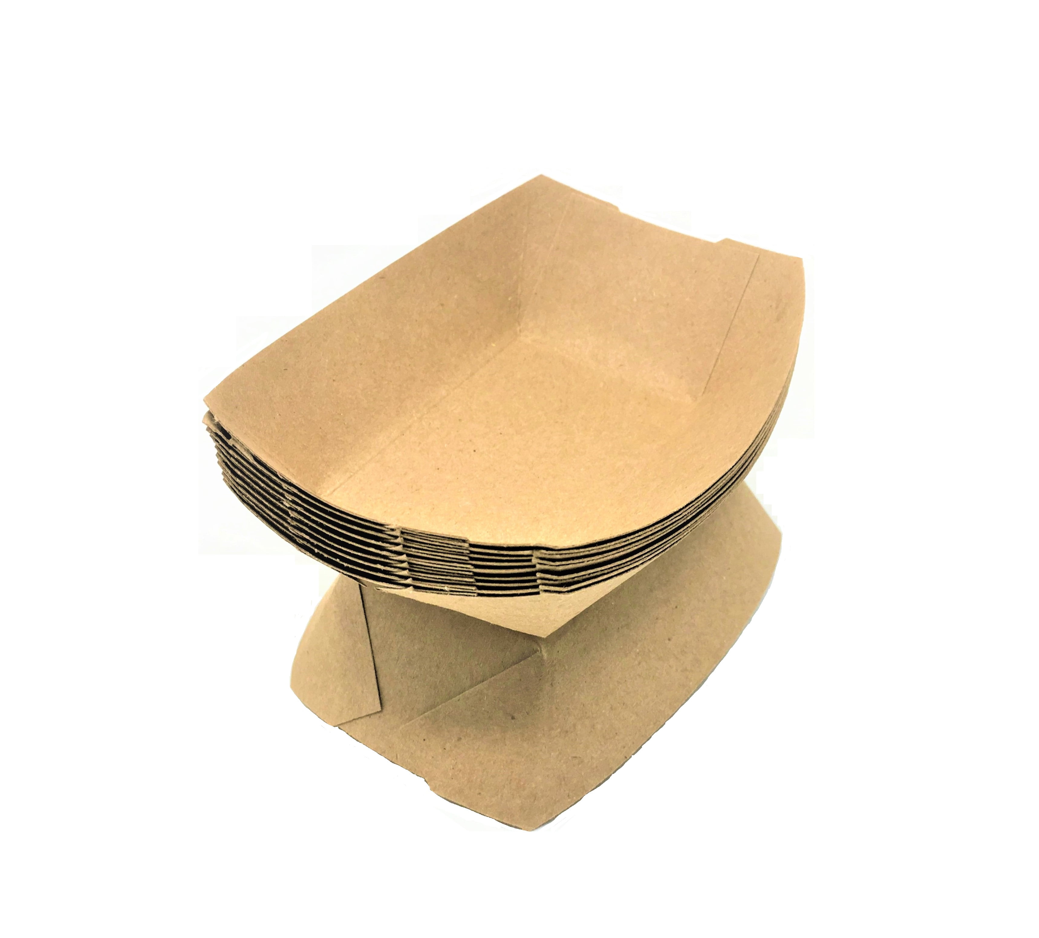 Mr Miracle Brown Kraft Paper Food Tray Two Pound Size.Dimensions-6.5x4 ...