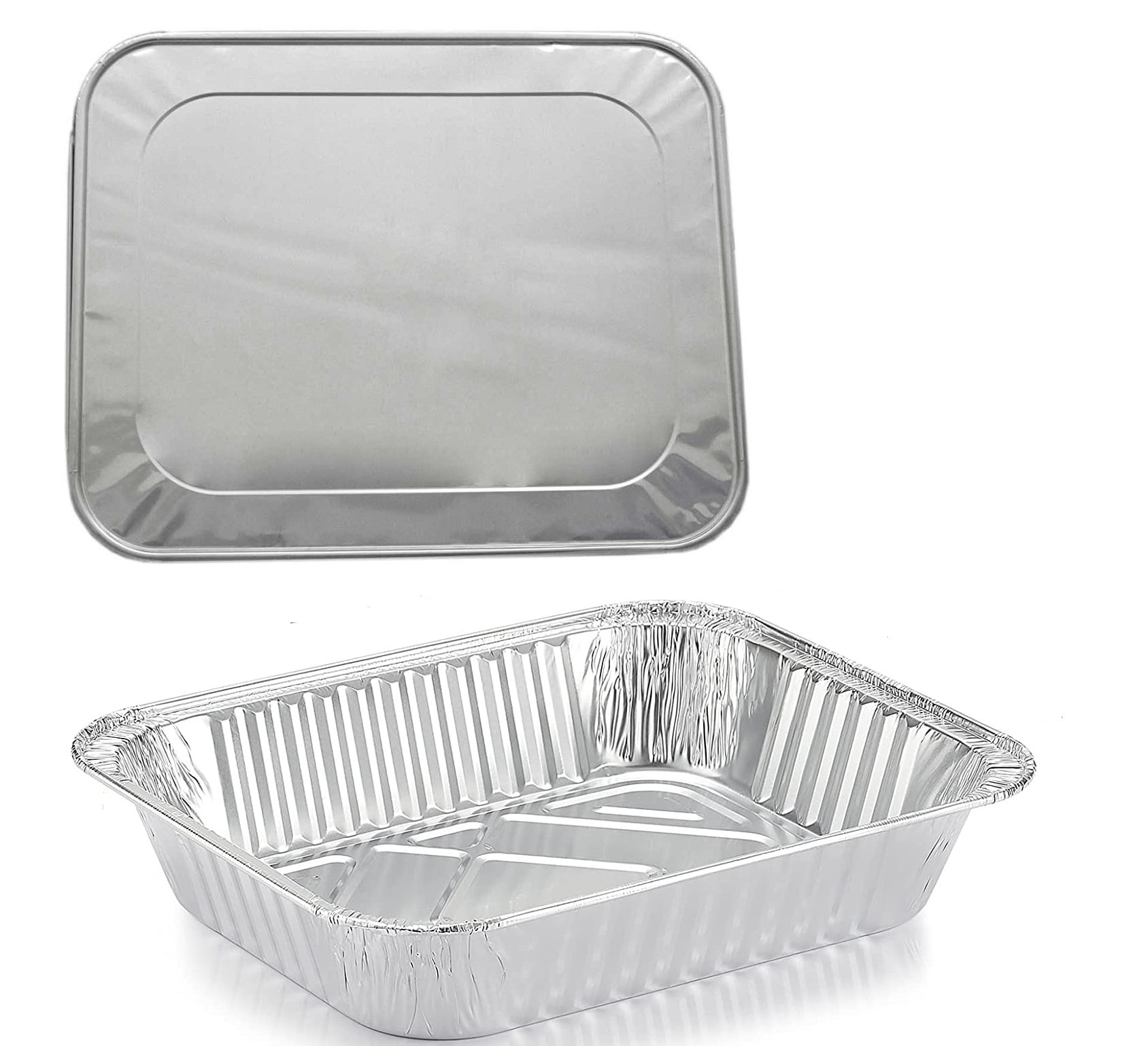 Mr Miracle Half Size 9x13 Foil Steam Pans with Lids. Disposable and ...