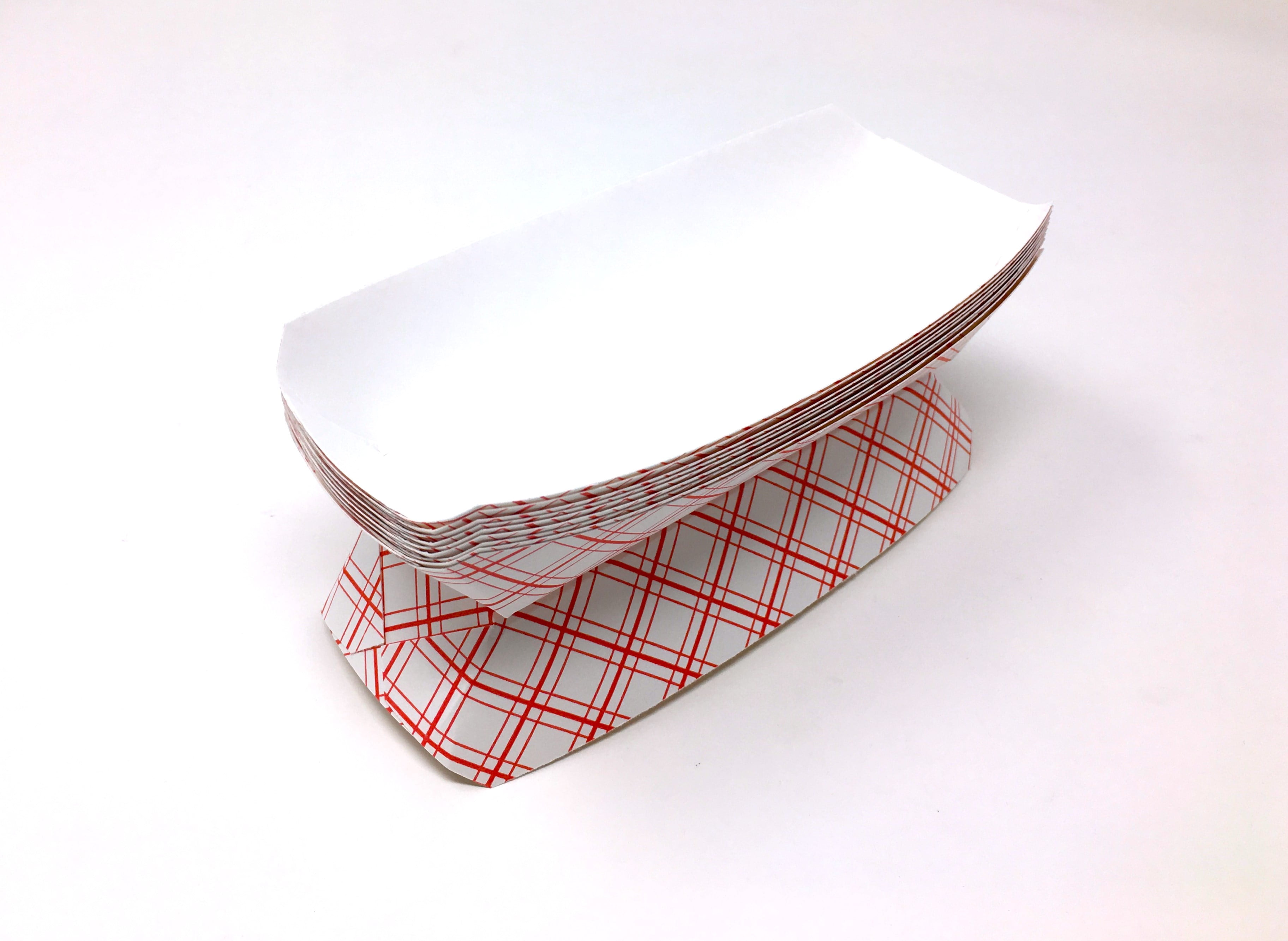 Mr Miracle Disposable Hot Dog Holder Trays, Red/White, 7 x 3.25 x 1.5 ...