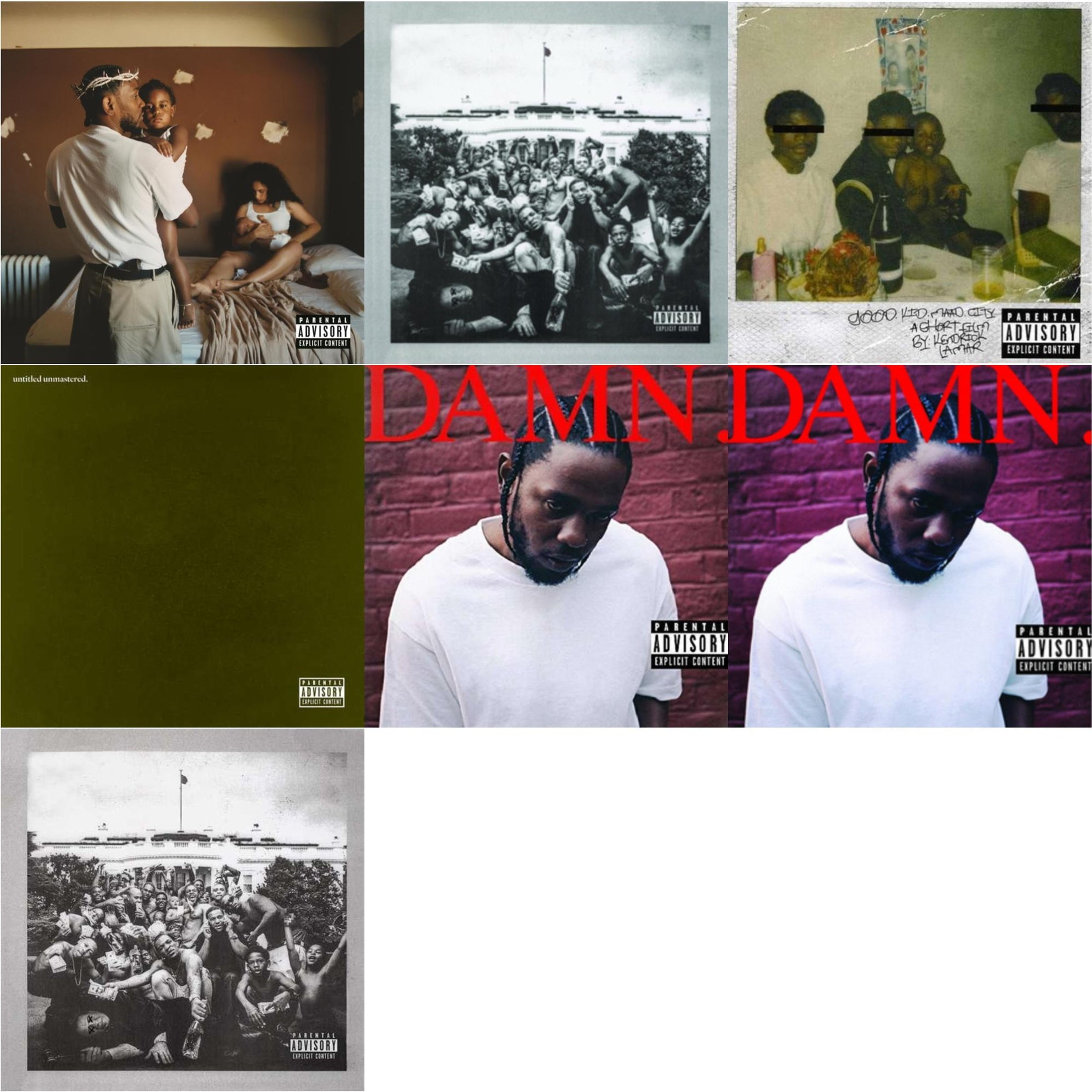 Mr. Morale & The Big Steppers (X) & To Pimp A Butterfly & Good Kid, M.A ...