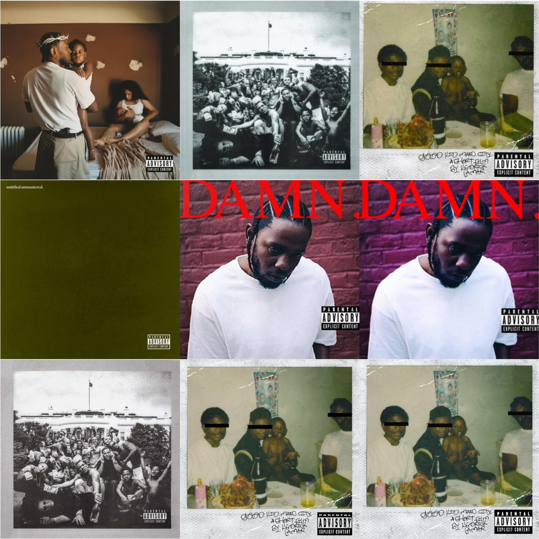 Mr. Morale & The Big Steppers (X) & To Pimp A Butterfly & Good Kid, M.A ...