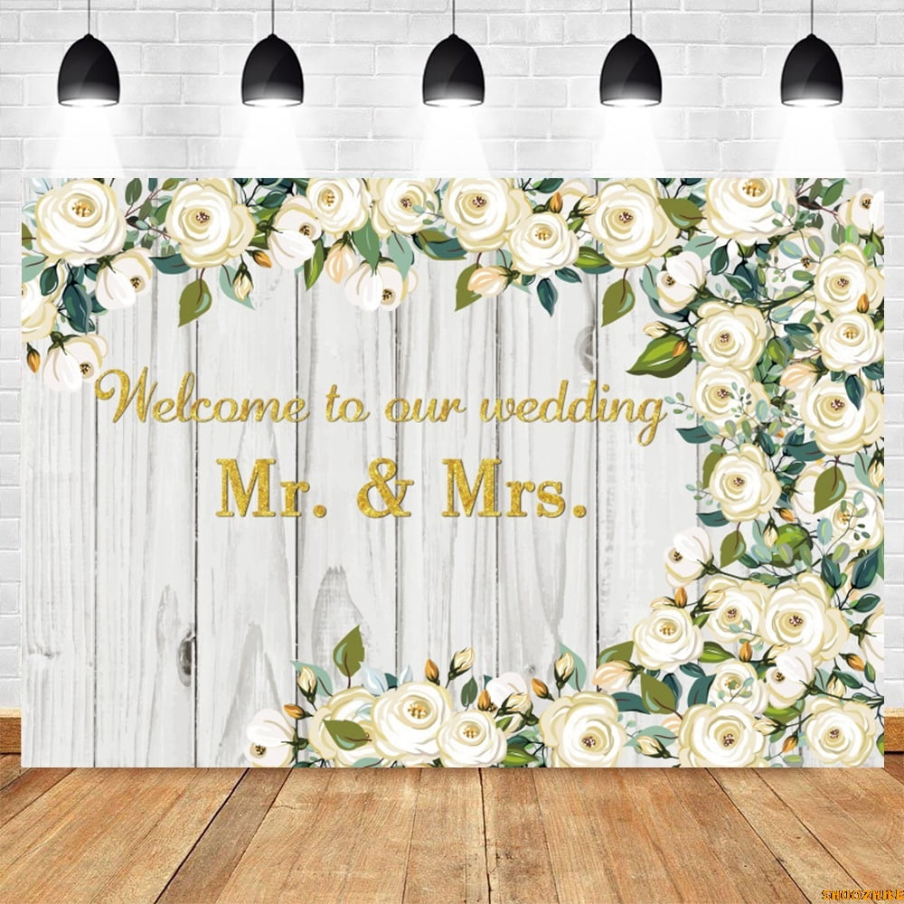 Mr&Mrs Bridal Shower Backdrop Miss to Mrs Bride To Be Engagemt Ceremony ...