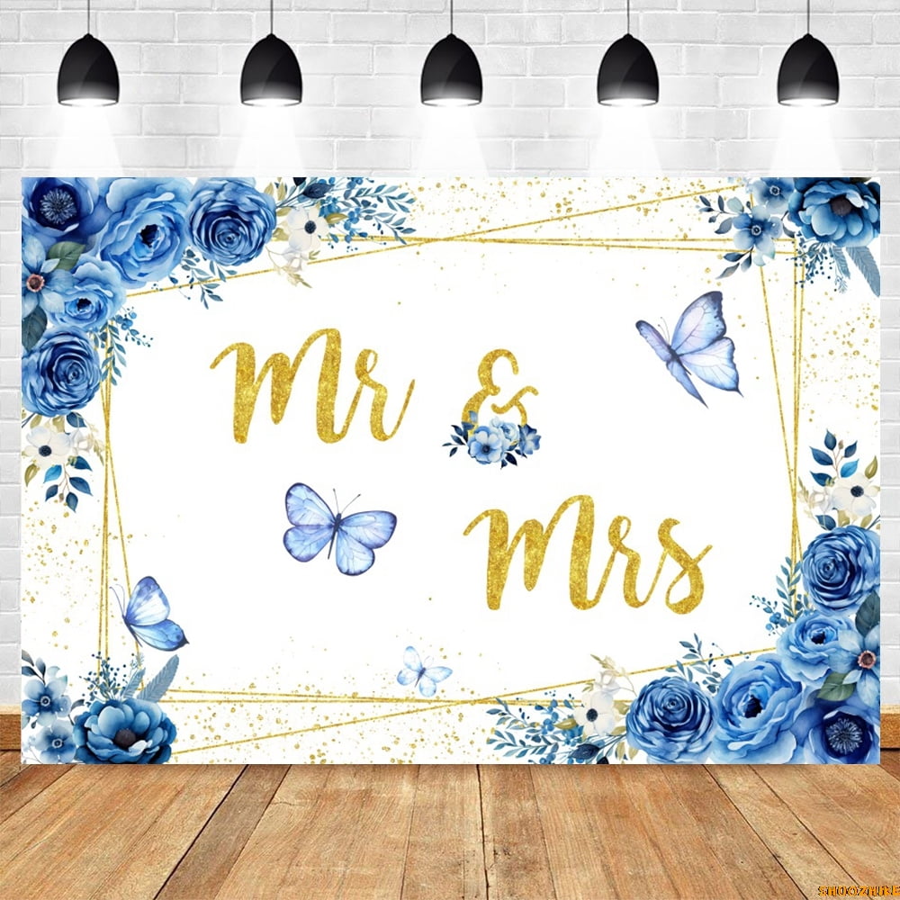 Mr&Mrs Bridal Shower Backdrop Miss to Mrs Bride To Be Engagemt Ceremony ...