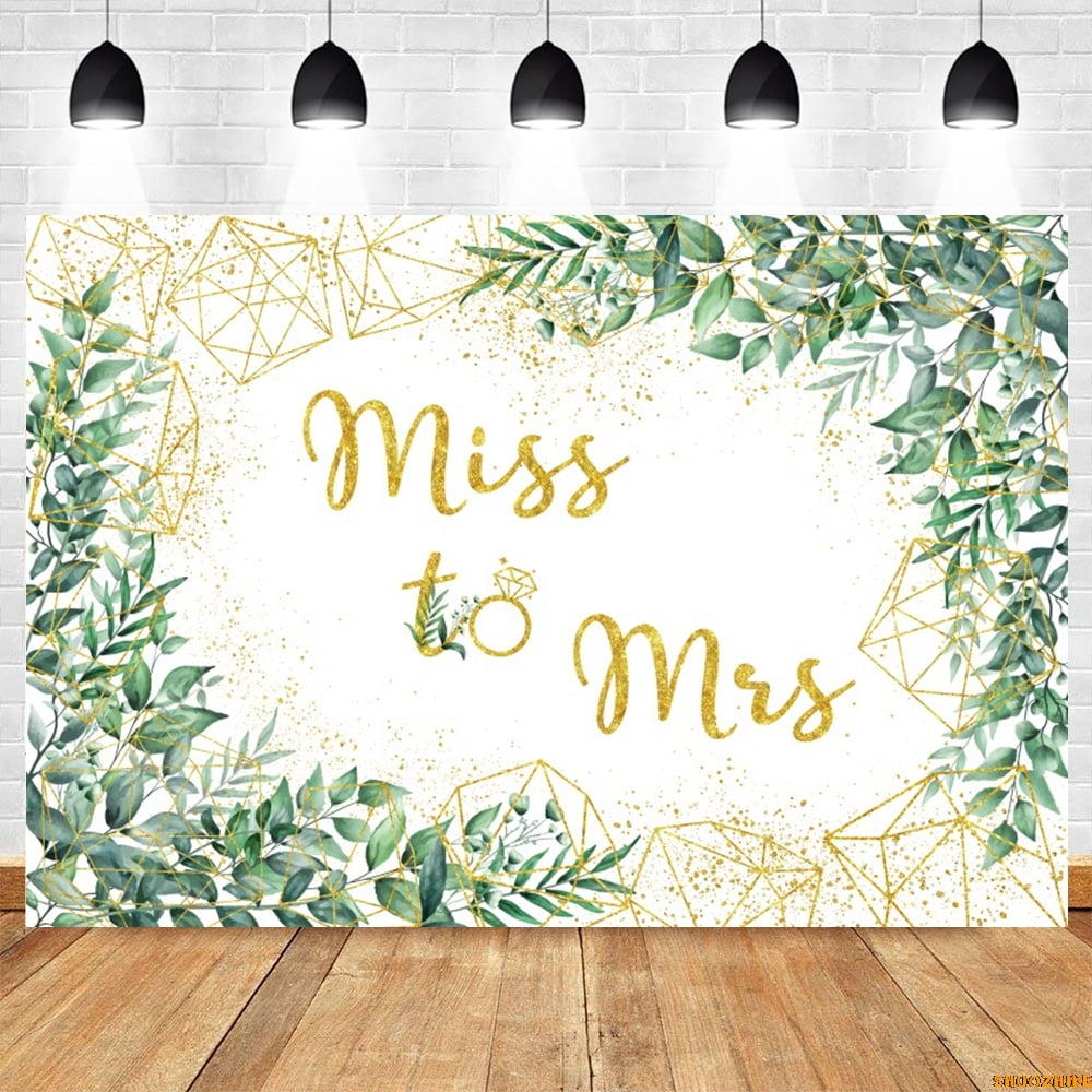 Mr&Mrs Bridal Shower Backdrop Miss to Mrs Bride To Be Engagemt Ceremony ...