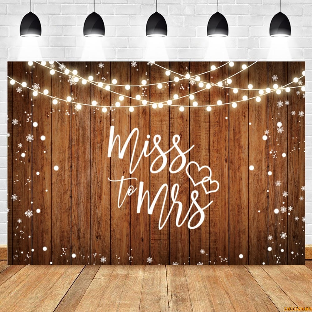 Mr&Mrs Bridal Shower Backdrop Miss to Mrs Bride To Be Engagemt Ceremony ...