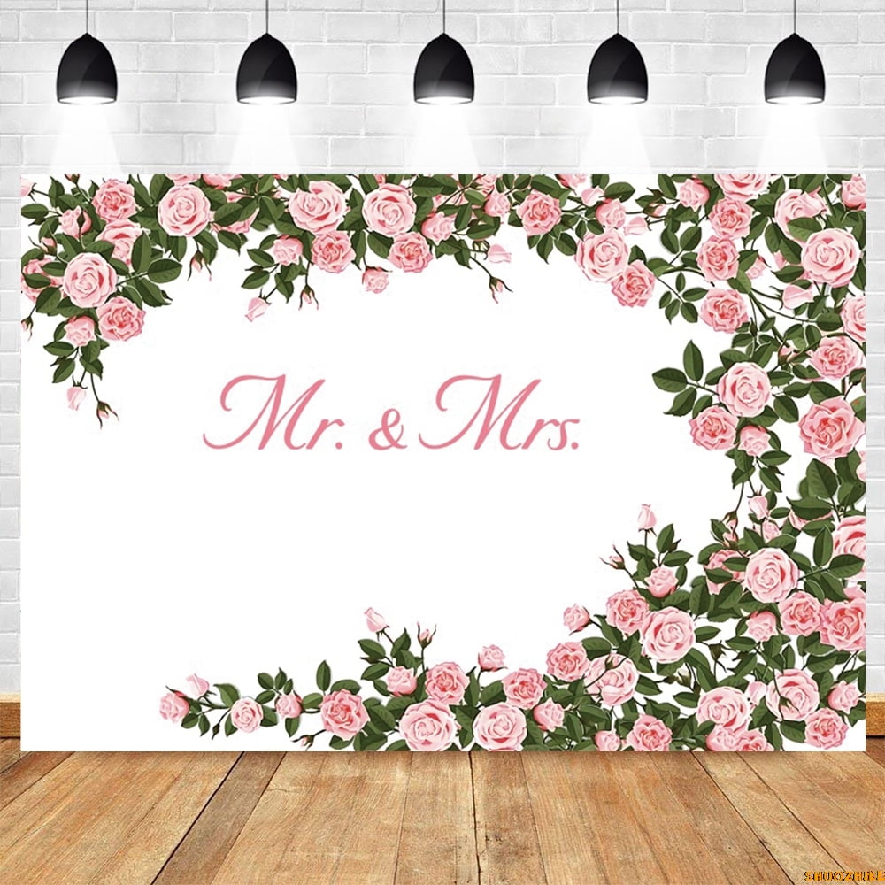 Mr&Mrs Bridal Shower Backdrop Miss to Mrs Bride To Be Engagemt Ceremony ...