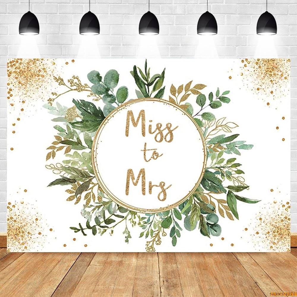 Mr&Mrs Bridal Shower Backdrop Miss to Mrs Bride To Be Engagemt Ceremony ...