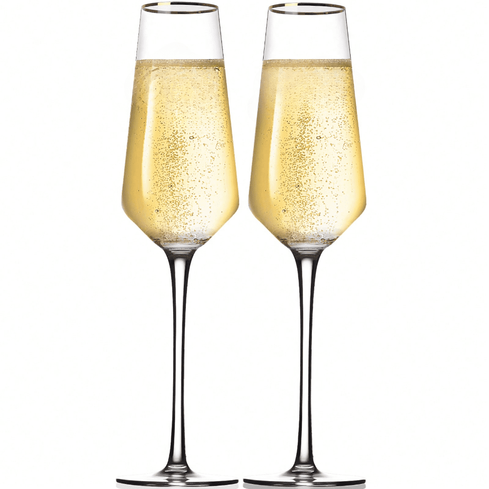 Mr And Mrs Champagne Glasse Set Of 2, Long Stem Wedding Champagne ...