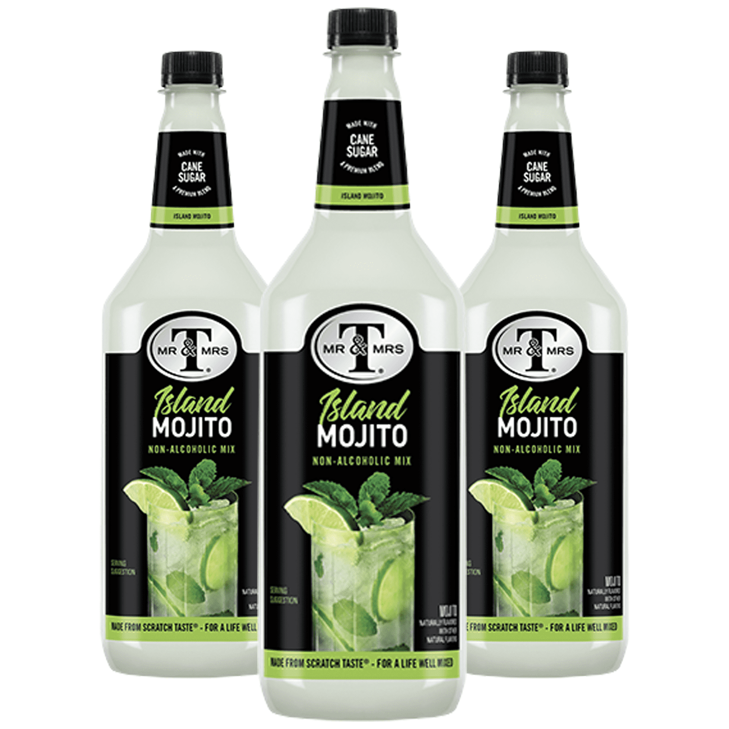 Mr & Mrs Mojito Mix, 1L Bottle, 3 Pack – Premium Cocktail Mixer for ...