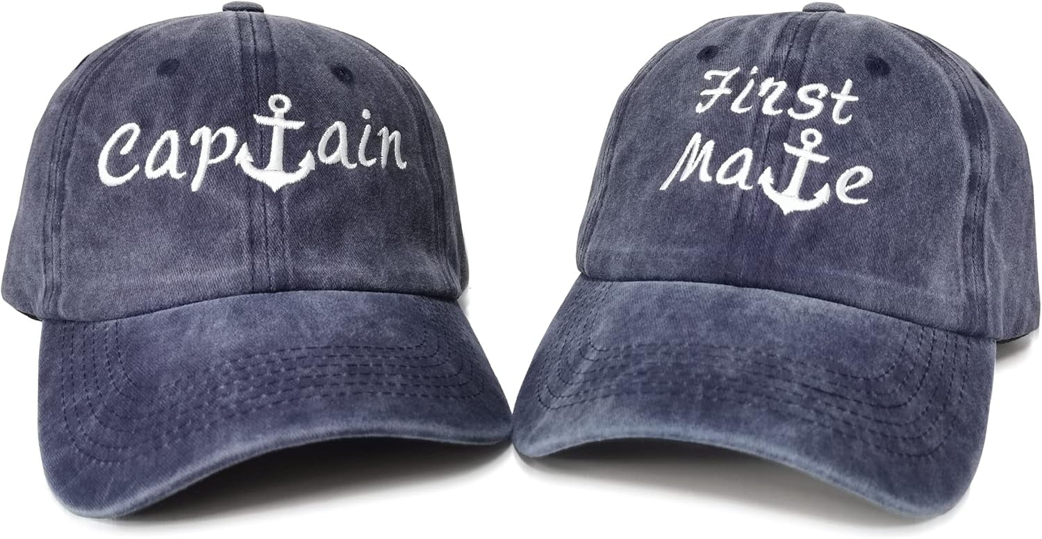 Mr Mrs Mom Dad Captain First Mate Mama and Mini Baseball Hats - Walmart.com