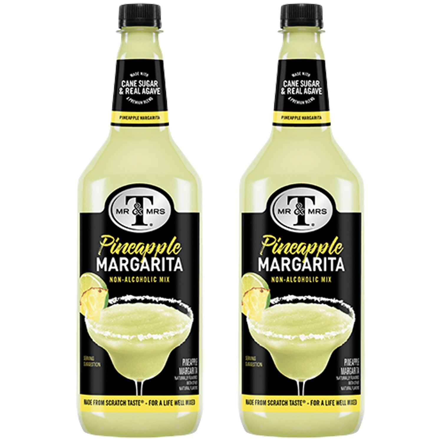 Mr & Mrs Pineapple Margarita Mix, 1L Bottle, 2 Pack – Premium Cocktail ...