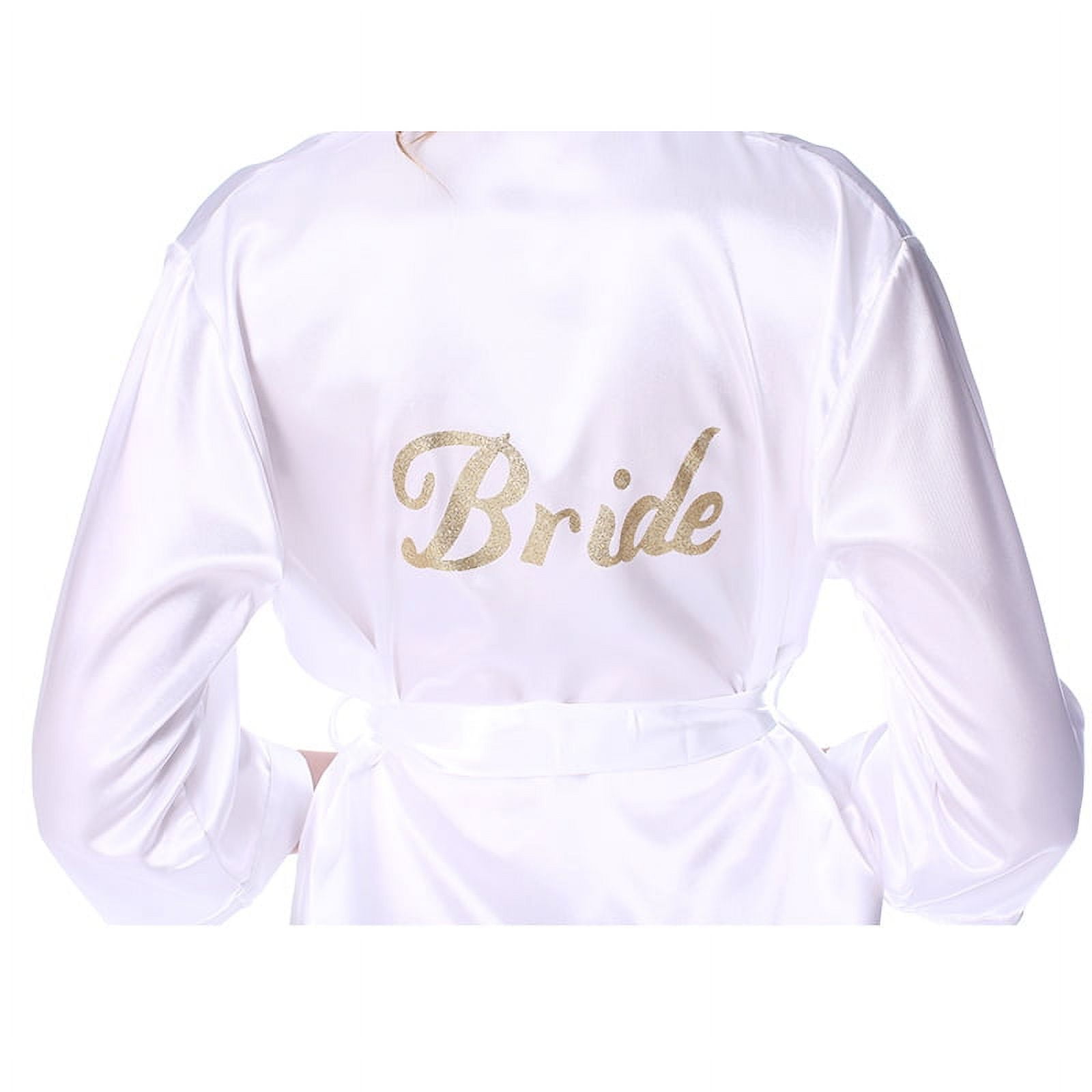Mr & Mrs Right Bride Satin Kimono Robes for Women Wedding Party,Glitter ...