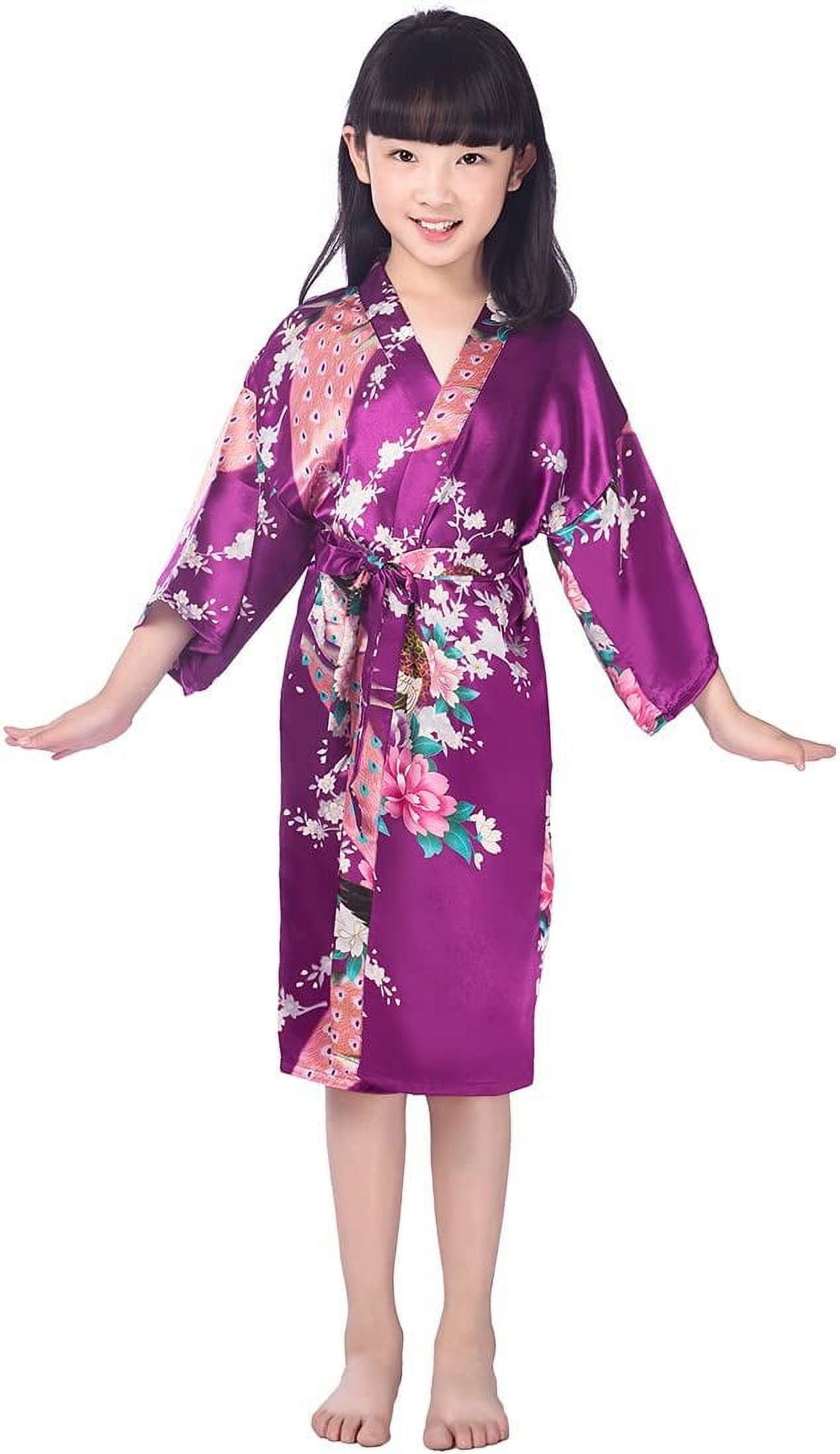 Customer reviews for Mr & Mrs Right Kids Satin Floral Kimono Robe ...