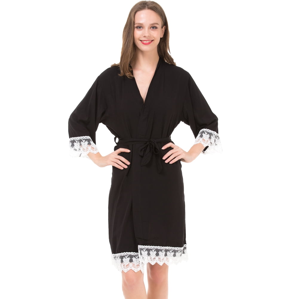 Mr & Mrs Right Kimono Robes for Woman Cotton Bride and Bridesmaid Robes ...