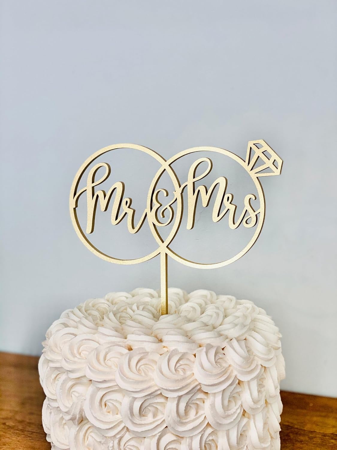 Mr & Mrs Rings Wedding Cake Toppers Artwork,Wedding Ring Cake Topper ...