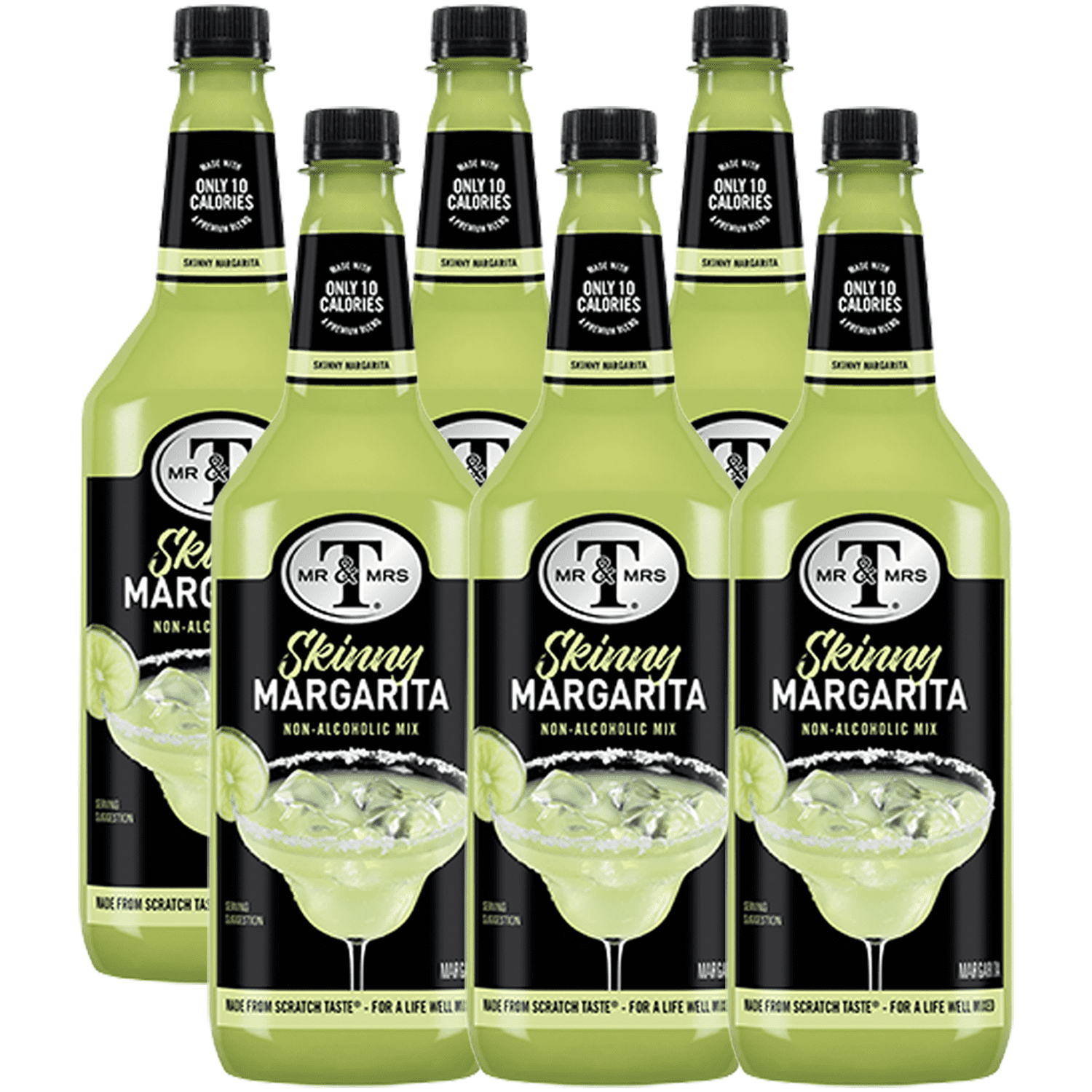 Mr & Mrs Skinny Margarita Mix, 1L Bottle, 6 Pack – Premium Cocktail ...