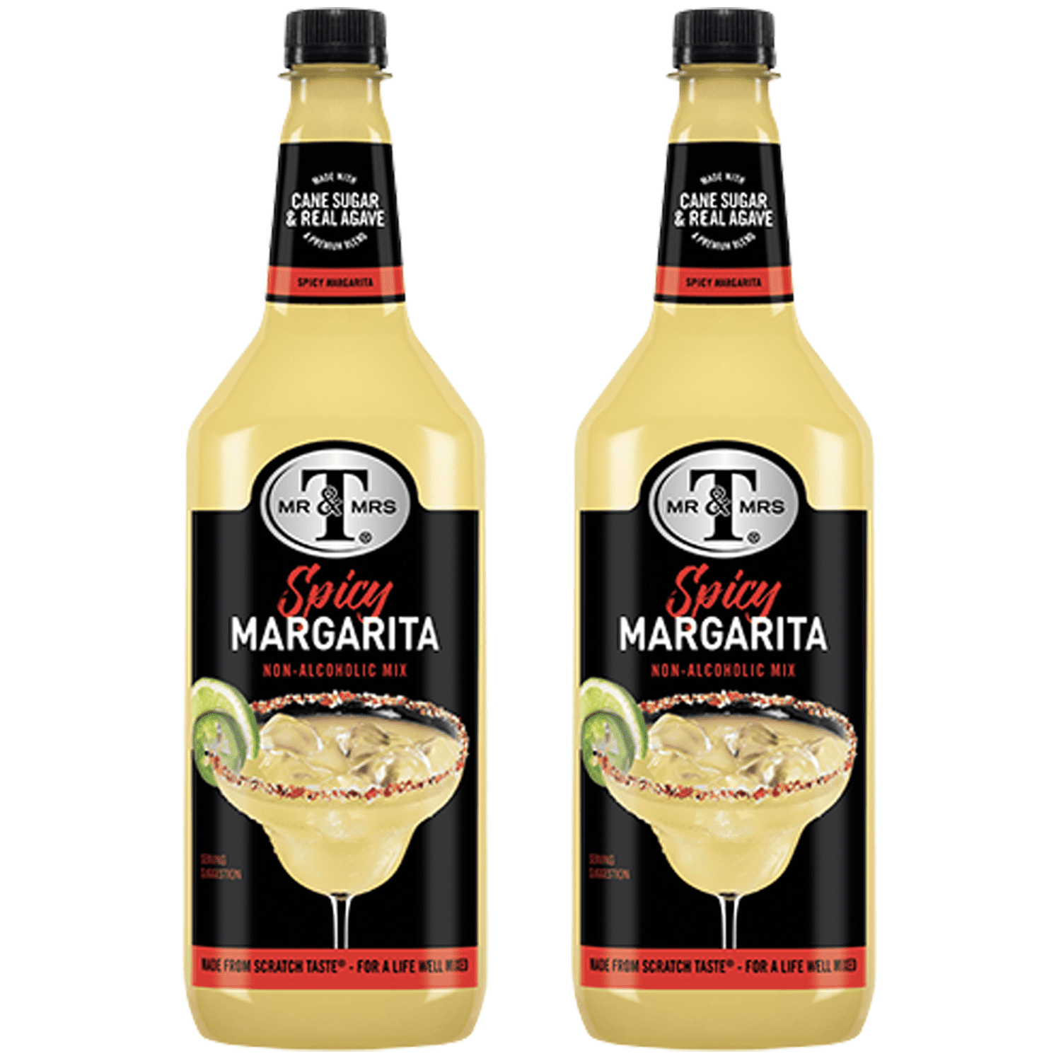 Mr & Mrs Spicy Margarita Mix, 1L Bottle, 2 Pack – Premium Cocktail ...