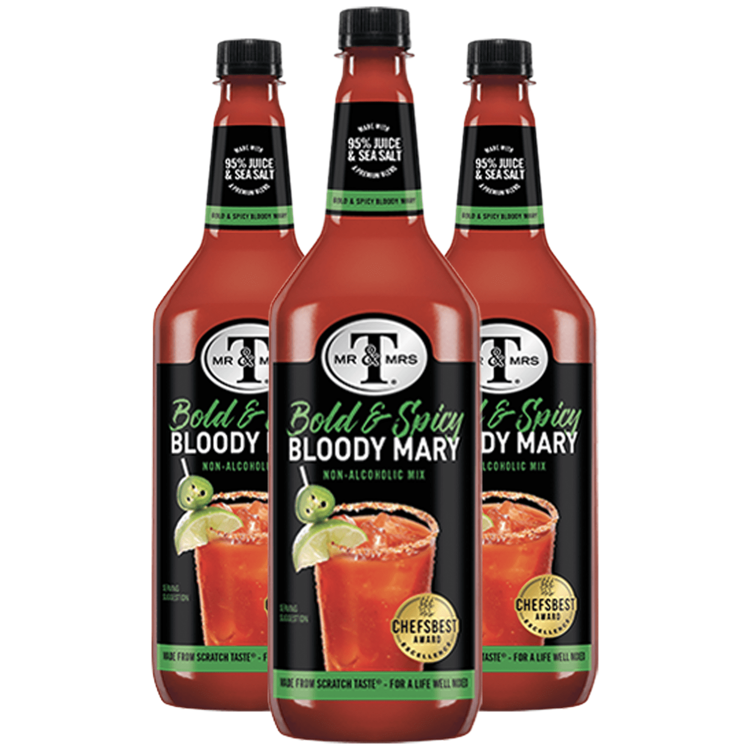 Mr & Mrs T Bold & Spicy Bloody Mary Mix, 1L Bottle, 3 Pack – Premium ...