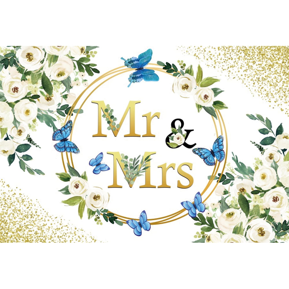 Mr & Mrs Wedding Party Backdrop Bride To Be Engagement Ceremony ...