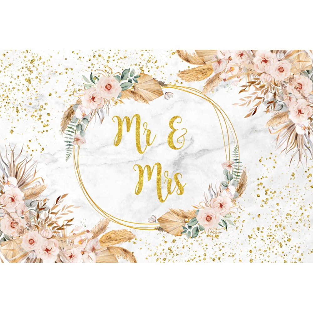Mr & Mrs Wedding Party Backdrop Bride To Be Engagement Ceremony ...